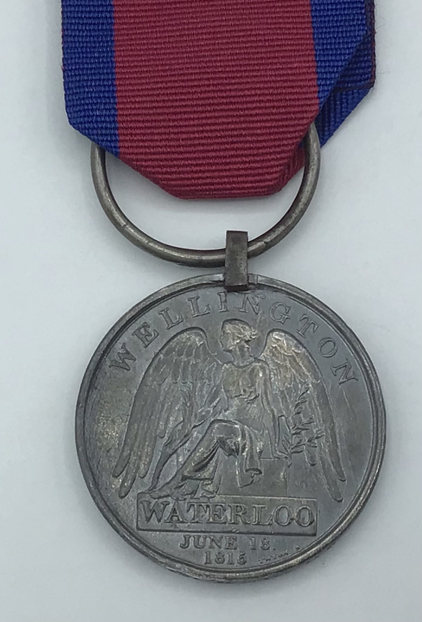 Waterloo Medal 1815 With original steel clip and contemporary ring ...