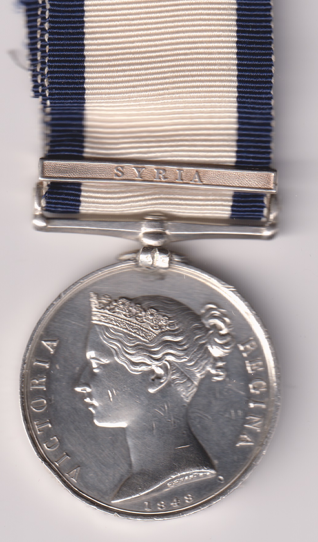 Naval General Service Medal 1793-1840, 1 clasp, Syria (6978). Daniel ...