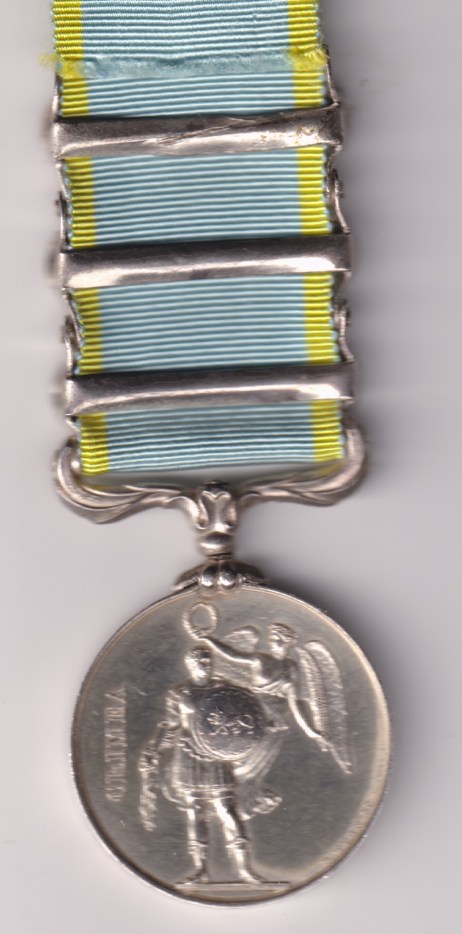 Crimea War Medal 1854-1856 Officially impressed, 3 clasps, Alma ...