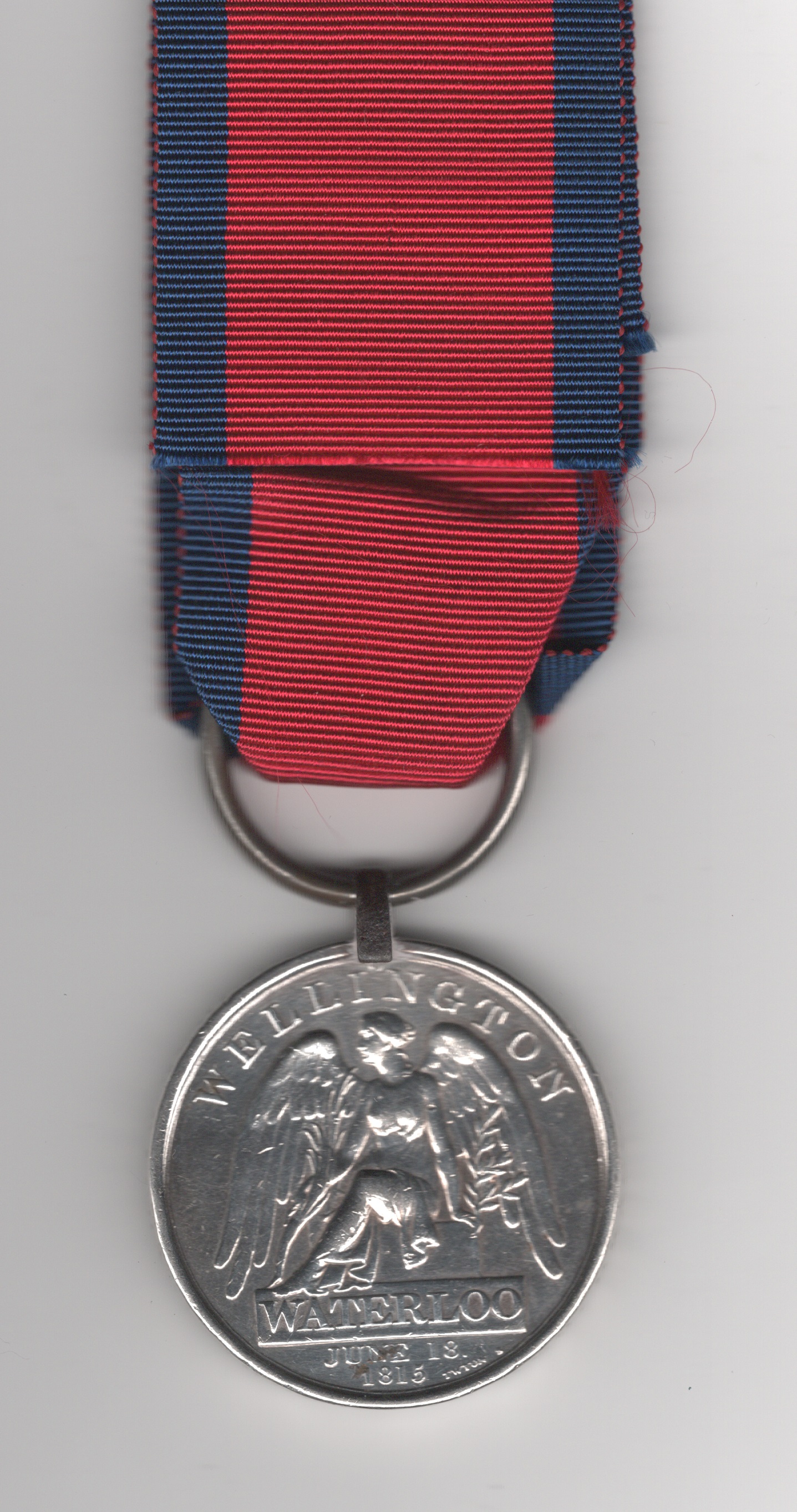 Waterloo Medal 1815, with original steel clip and contemporary ...