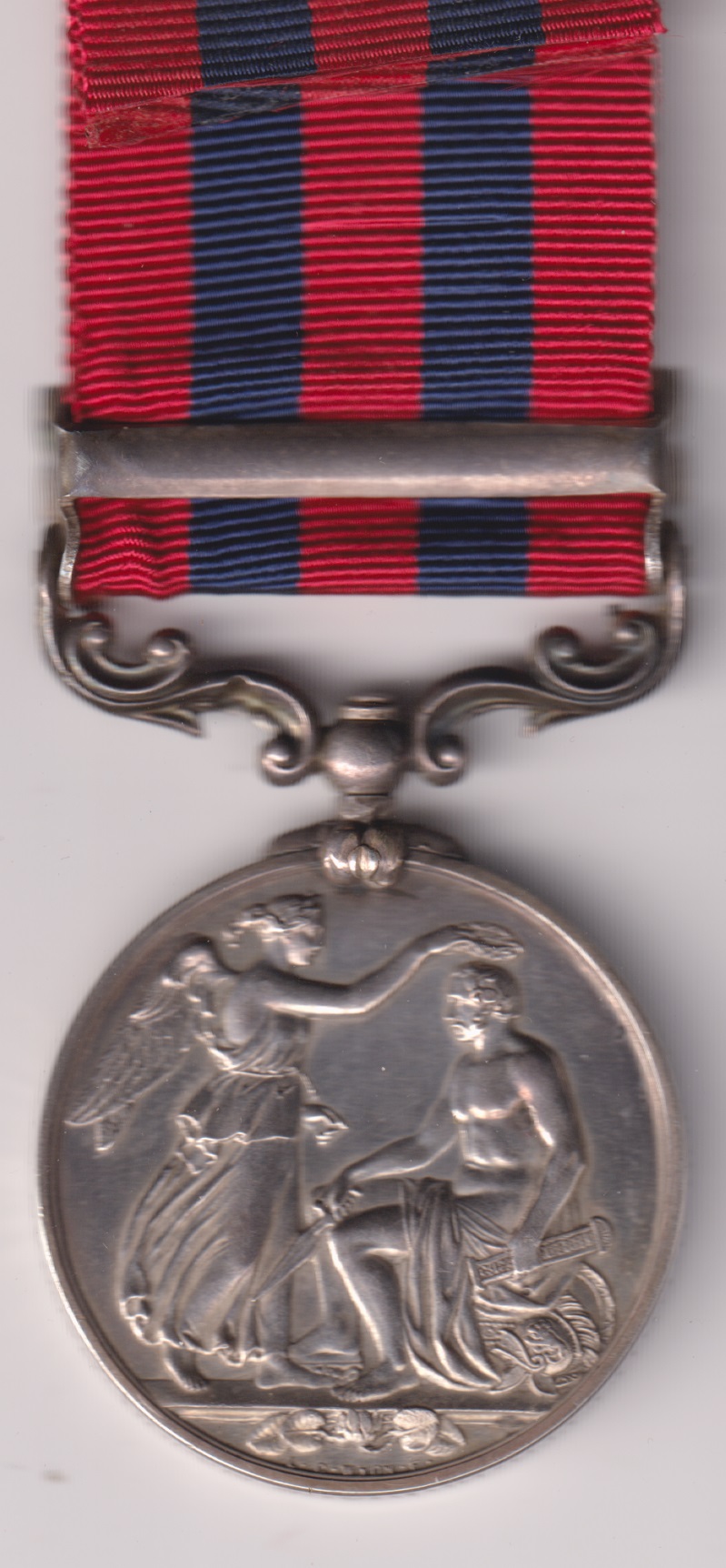 India General Service Medal 1854-1895, 1 clasp, Pegu, officially impressed. Major H. Griffith ...